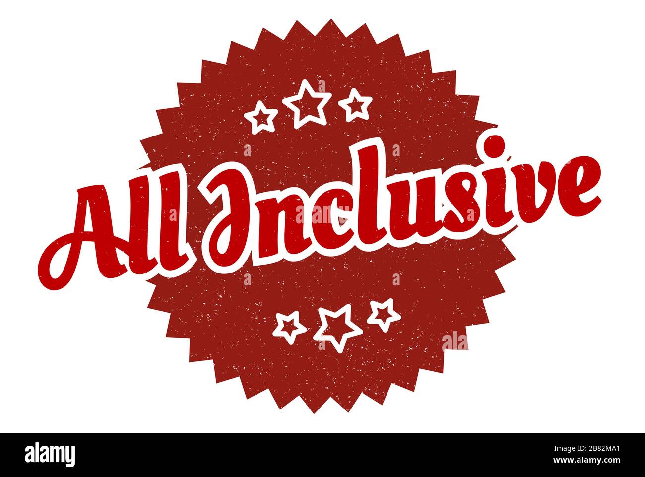 all inclusive sign. all inclusive round vintage retro label. all ...