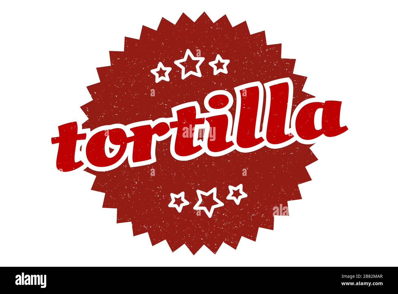 tortilla sign. tortilla round vintage retro label. tortilla Stock ...
