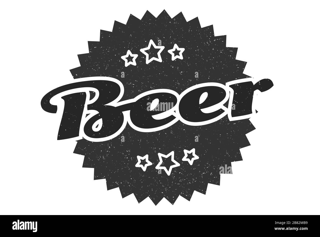beer sign. beer round vintage retro label. beer Stock Vector Image ...