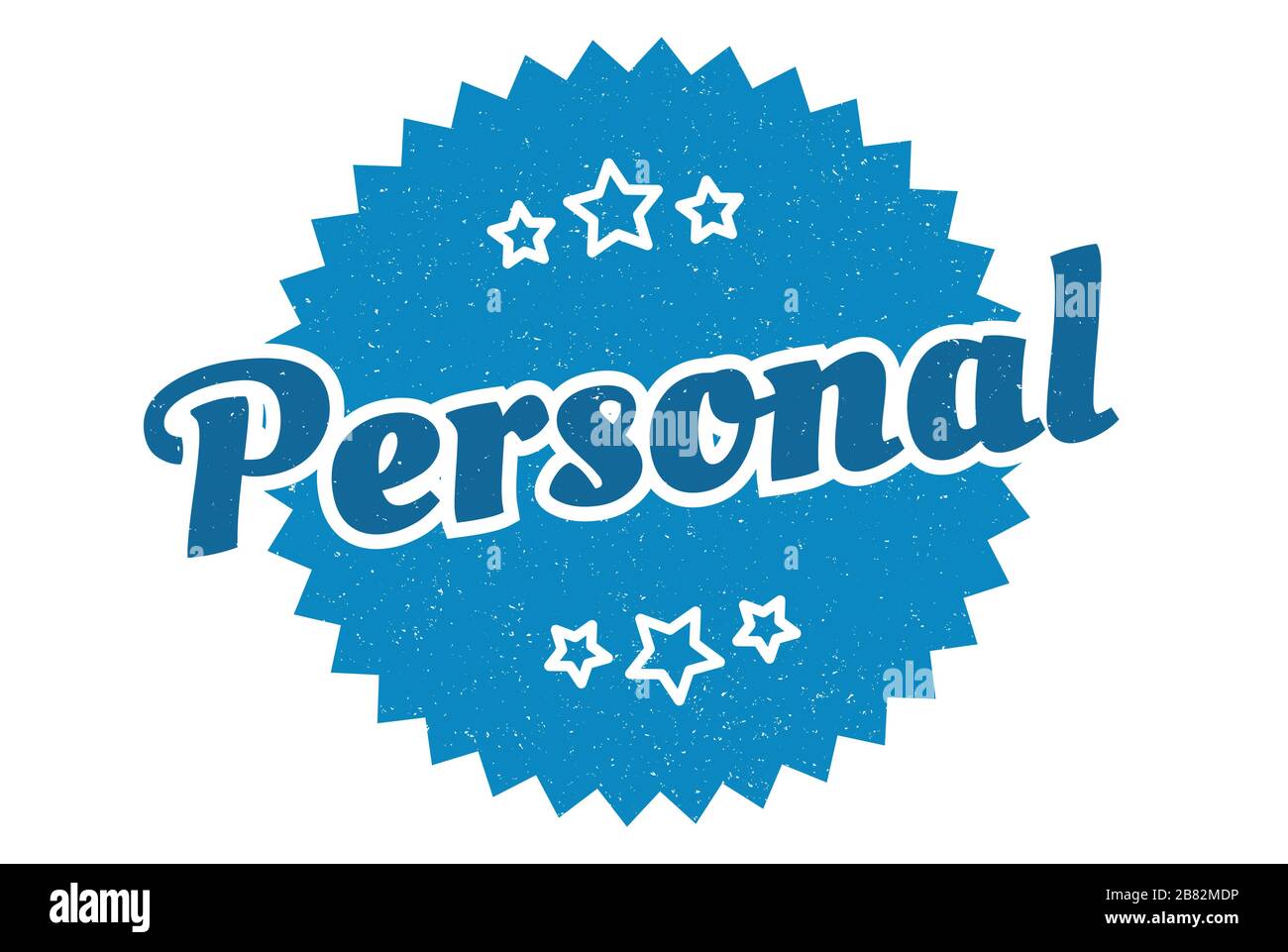 personal sign. personal round vintage retro label. personal Stock ...