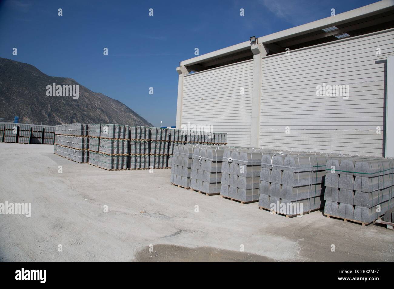 A paving stone factory in Turkey Stock Photo - Alamy