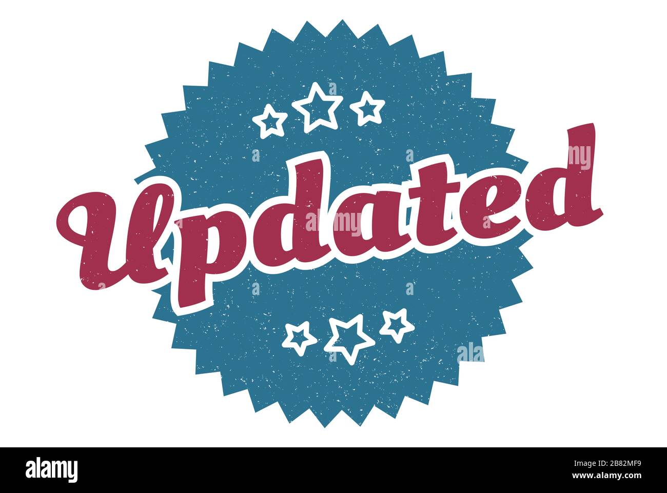 updated sign. updated round vintage retro label. updated Stock Vector ...