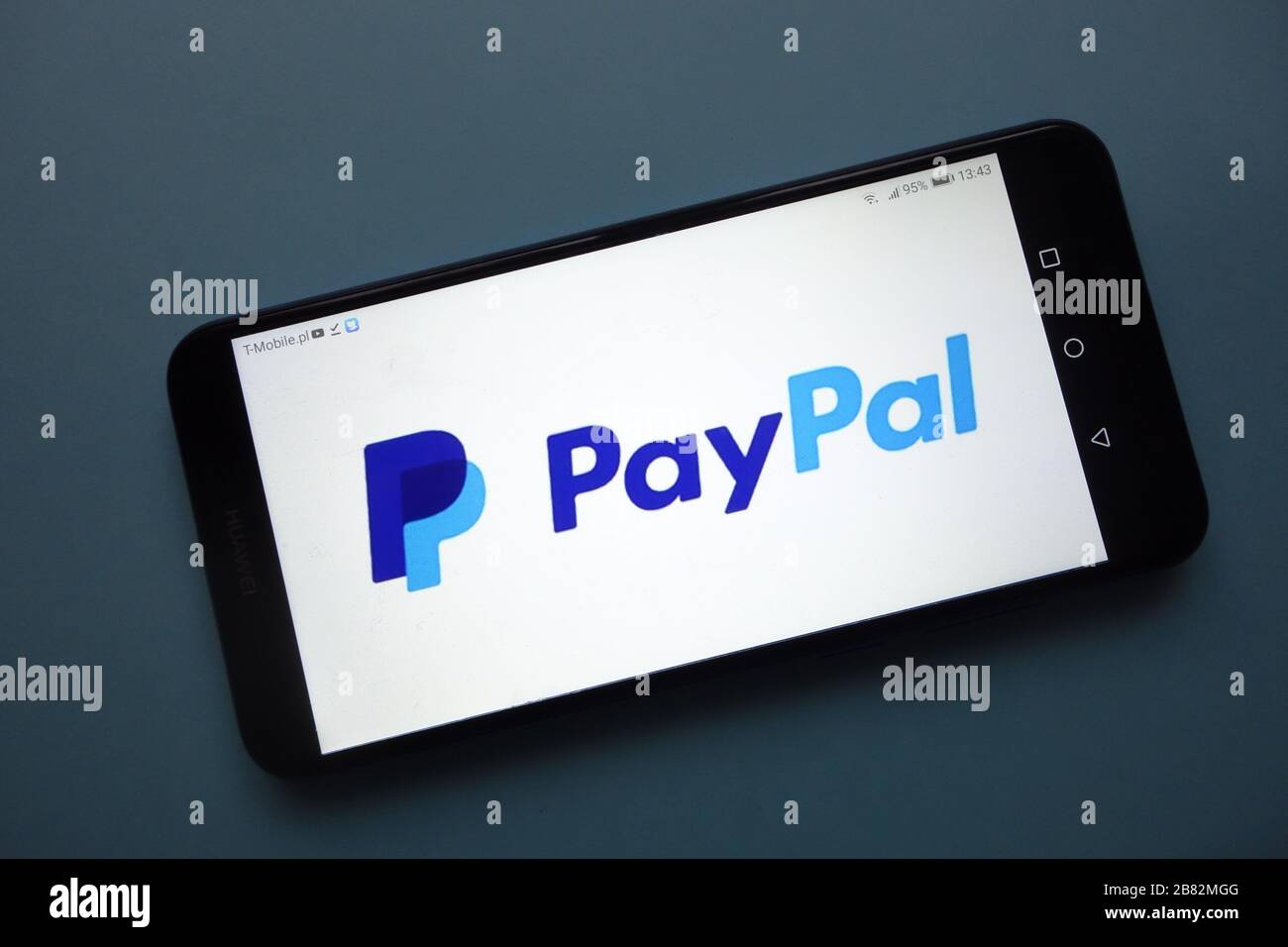 PayPal logo displayed on smartphone Stock Photo - Alamy