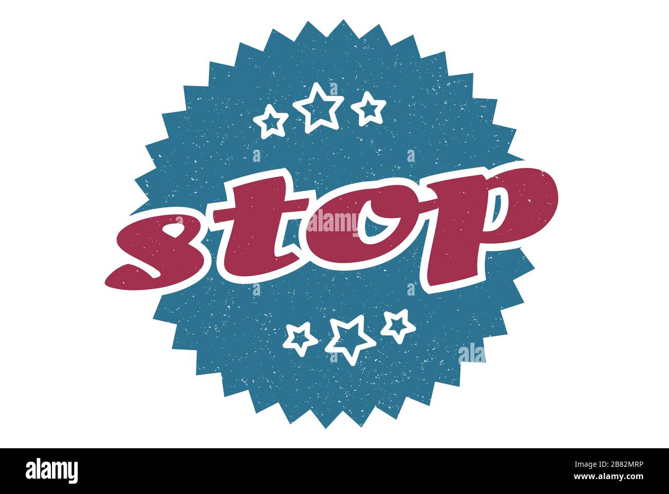 stop sign. stop round vintage retro label. stop Stock Vector Image ...