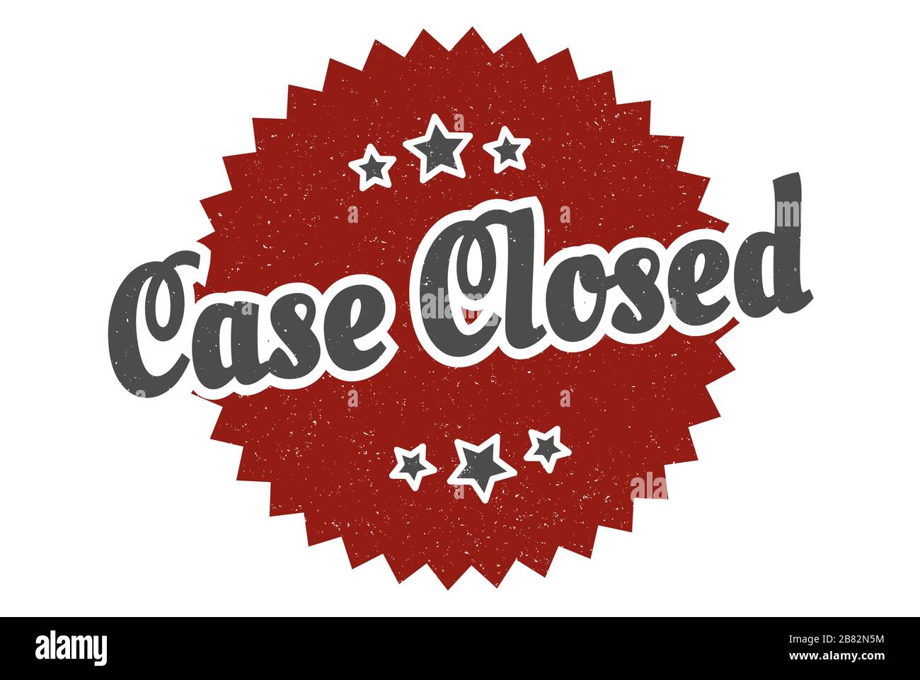 case closed sign. case closed round vintage retro label. case closed ...