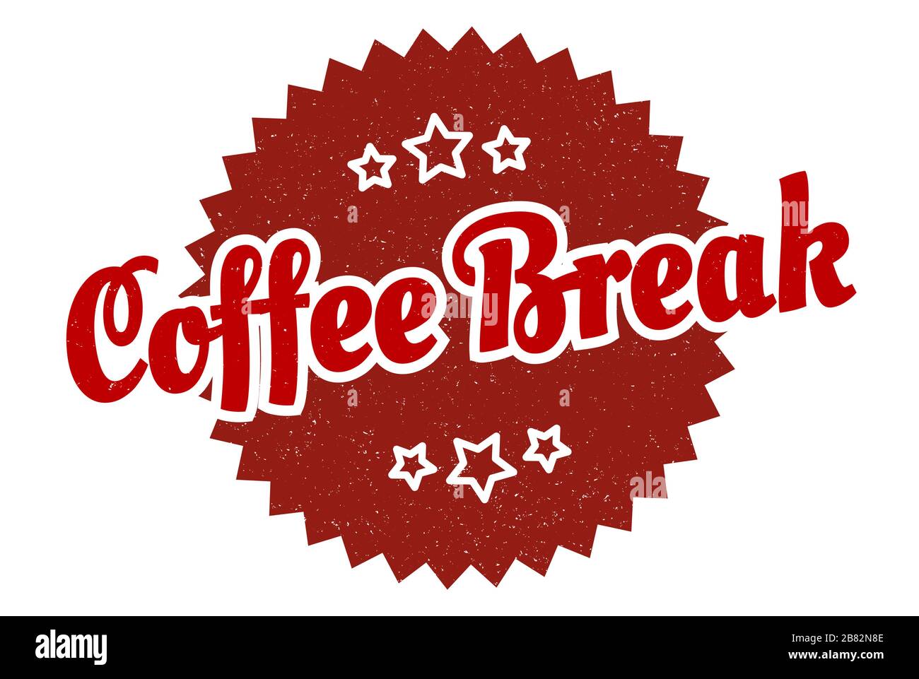 coffee break sign. coffee break round vintage retro label. coffee break ...
