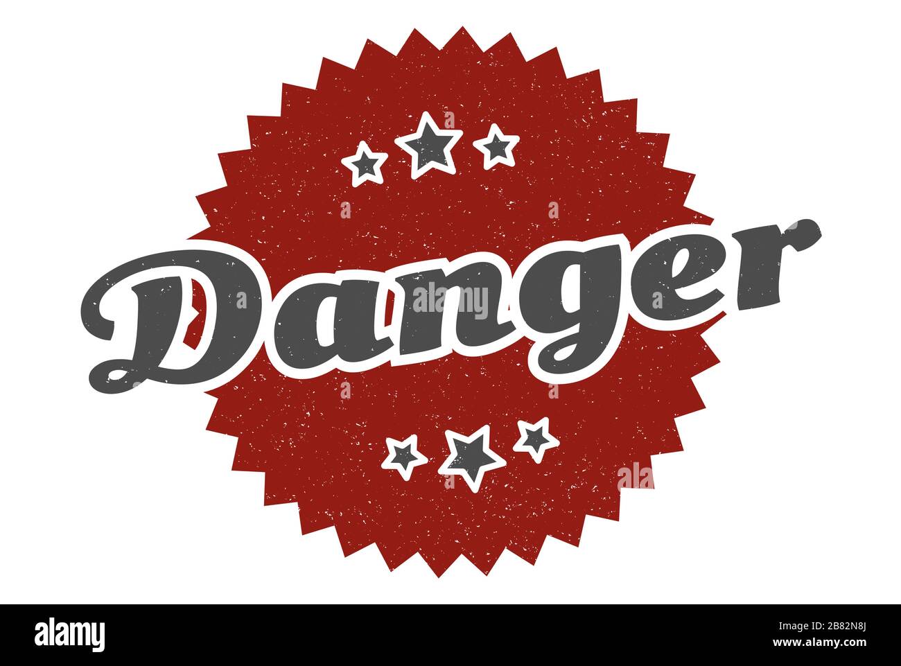 danger sign. danger round vintage retro label. danger Stock Vector ...