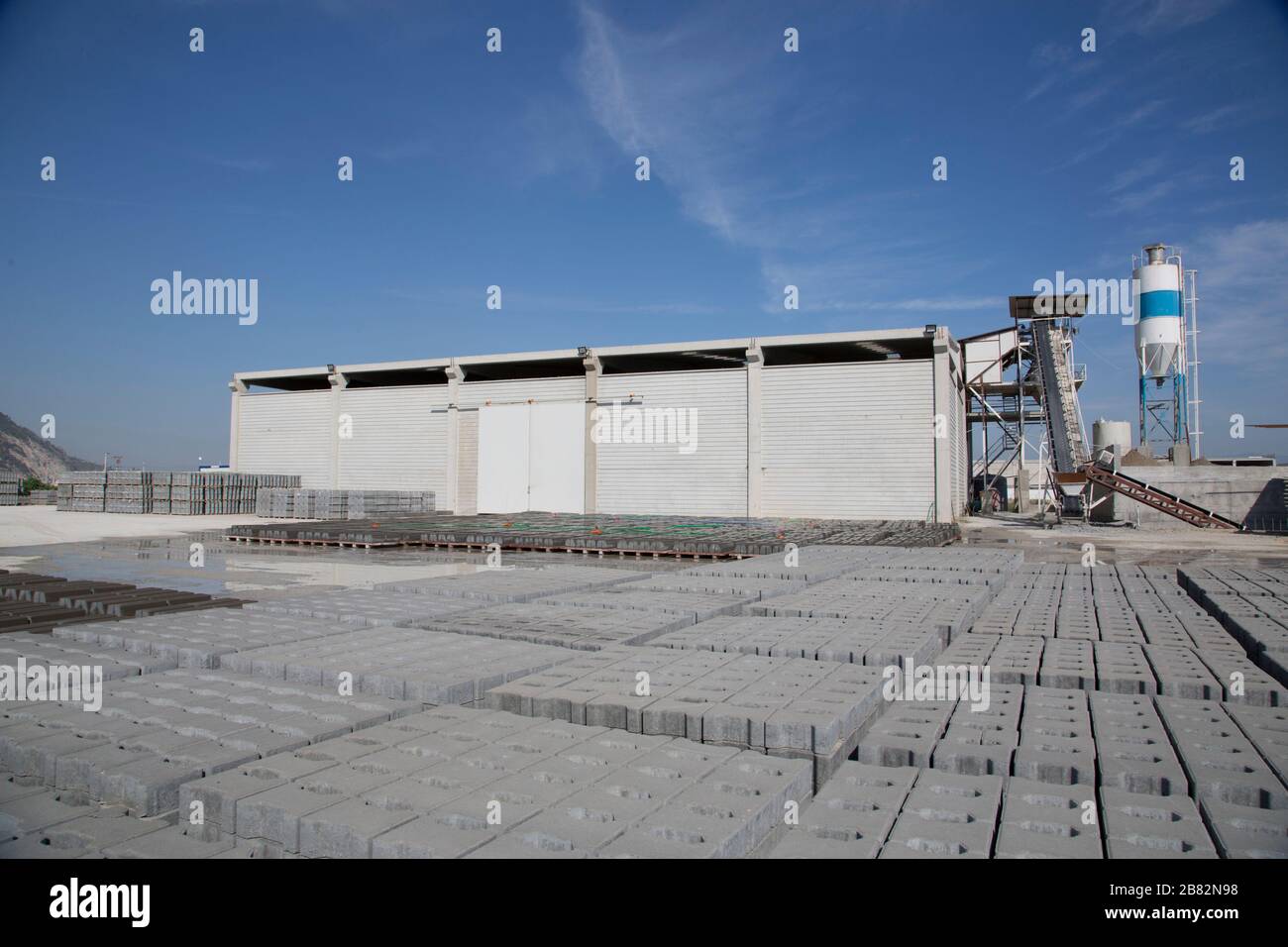A paving stone factory in Turkey Stock Photo - Alamy