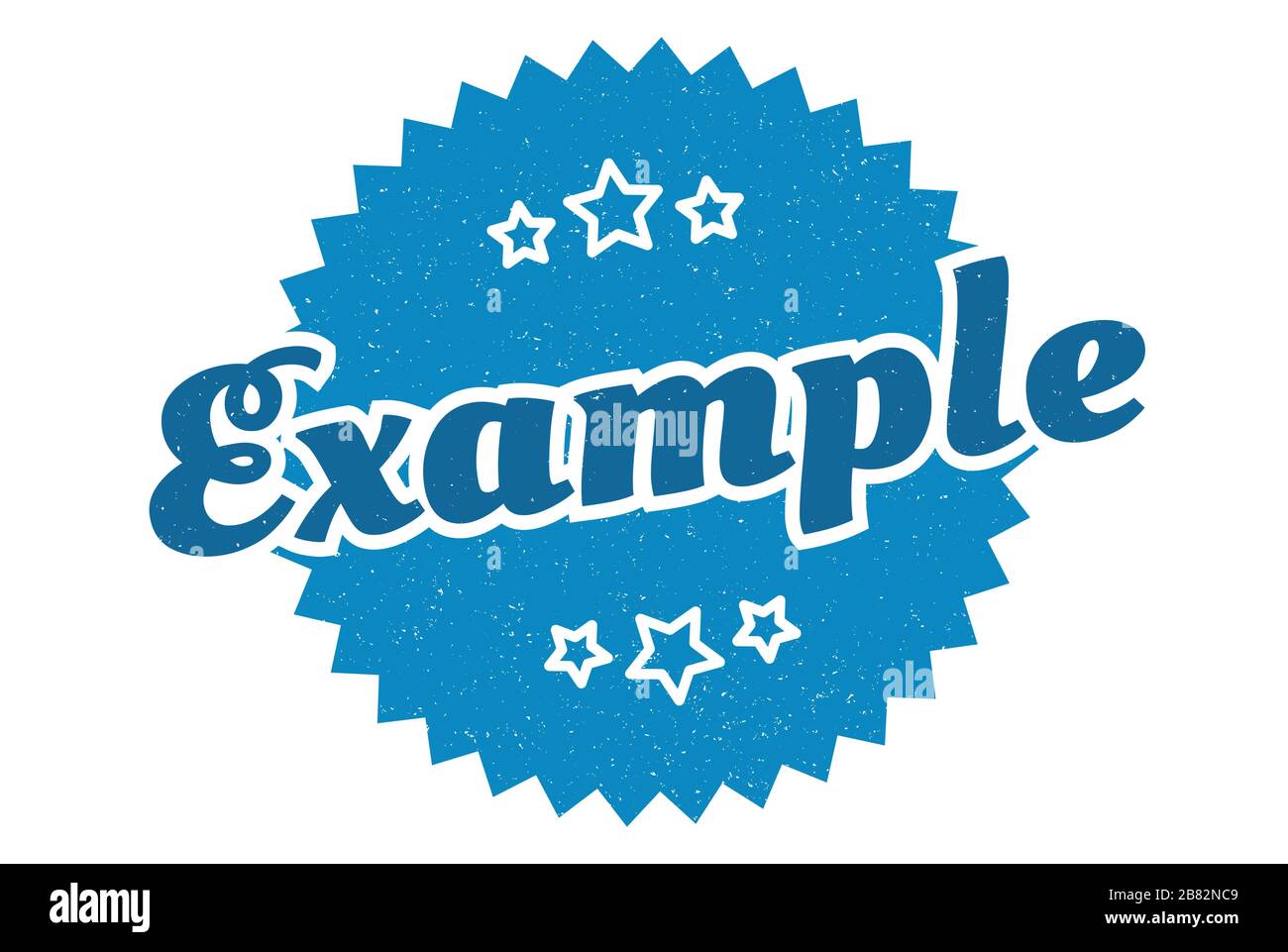 example sign. example round vintage retro label. example Stock Vector ...