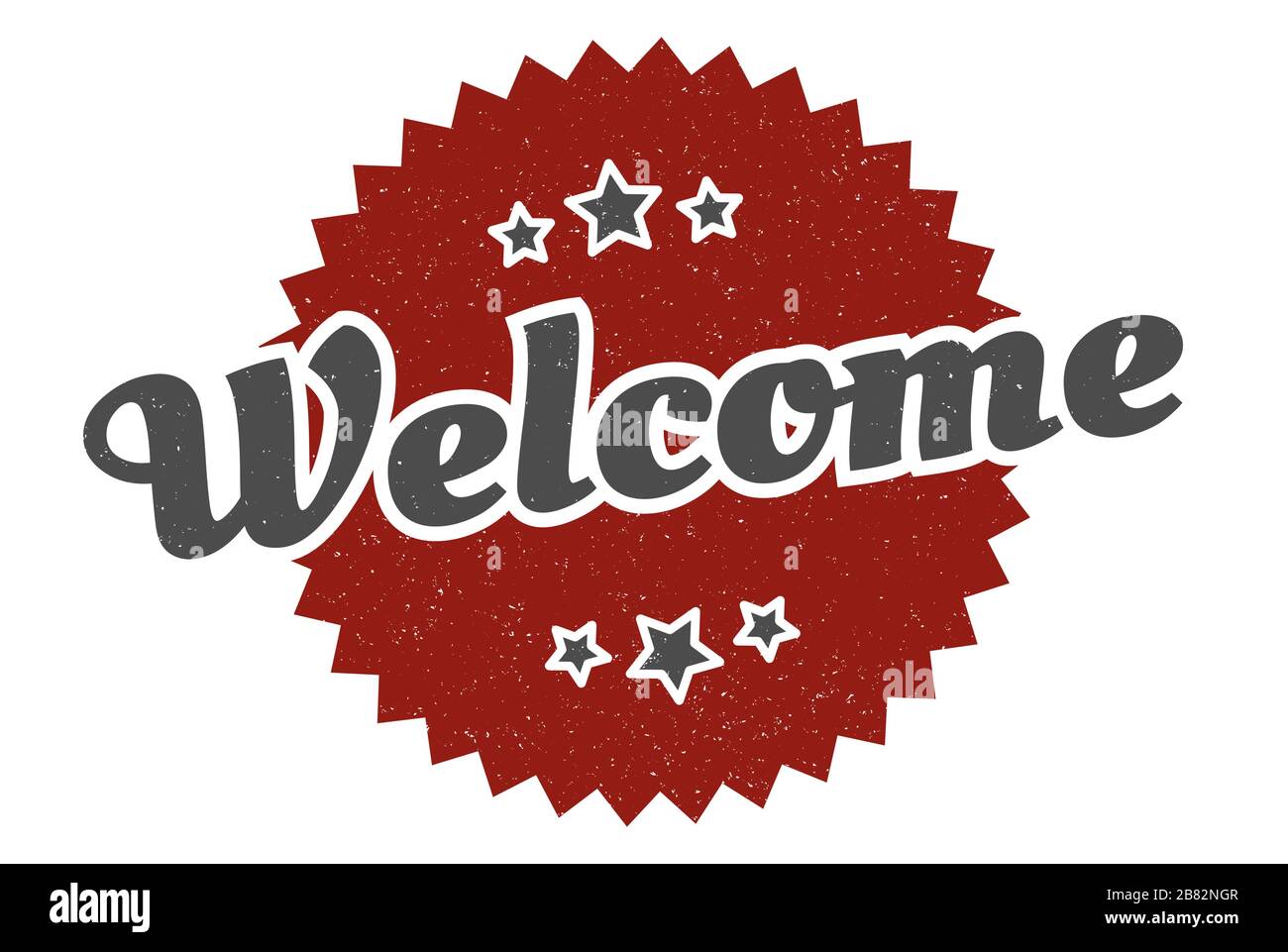 welcome sign. welcome round vintage retro label. welcome Stock Vector ...