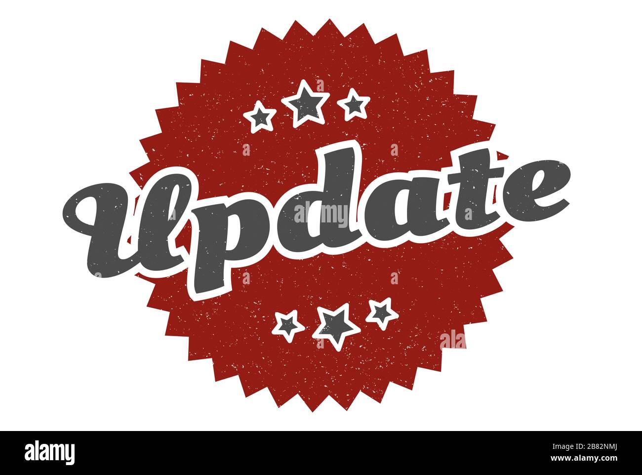 Update sign round vintage hi-res stock photography and images - Alamy