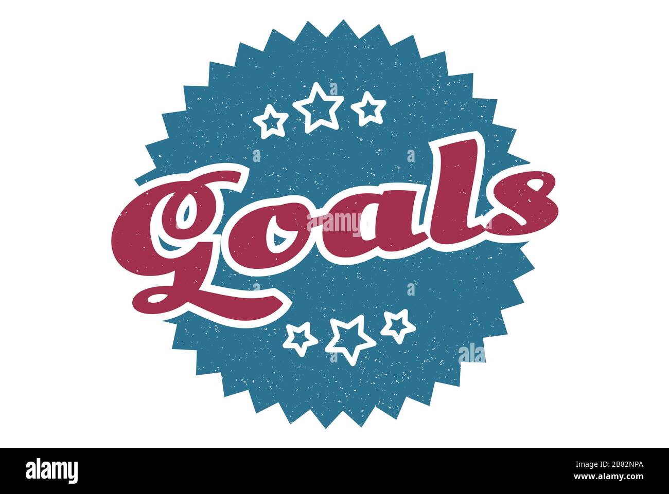 goals sign. goals round vintage retro label. goals Stock Vector Image ...