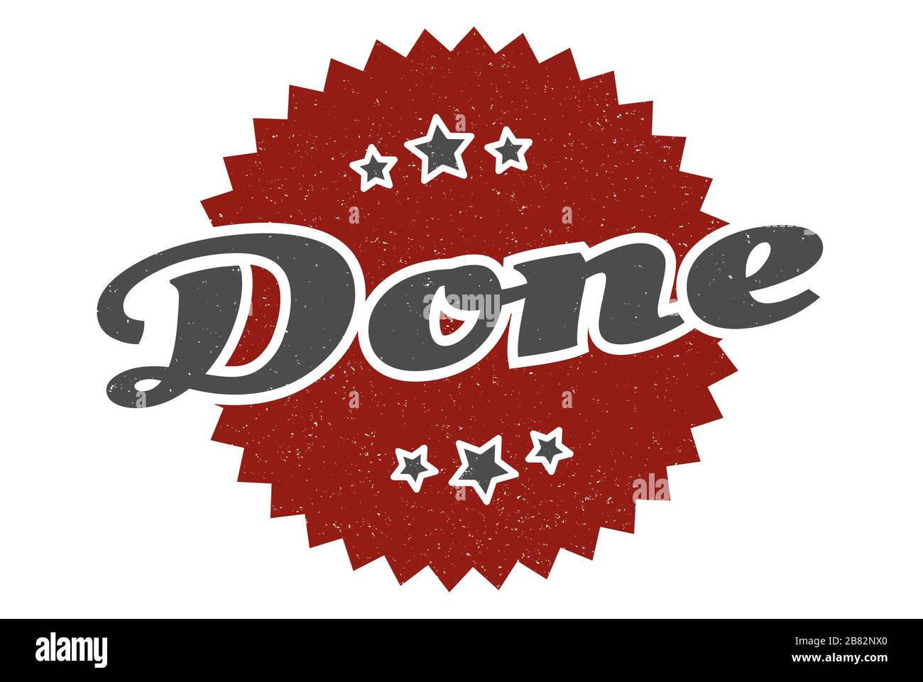 done sign. done round vintage retro label. done Stock Vector Image ...