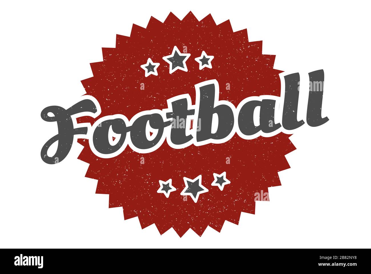 football sign. football round vintage retro label. football Stock ...