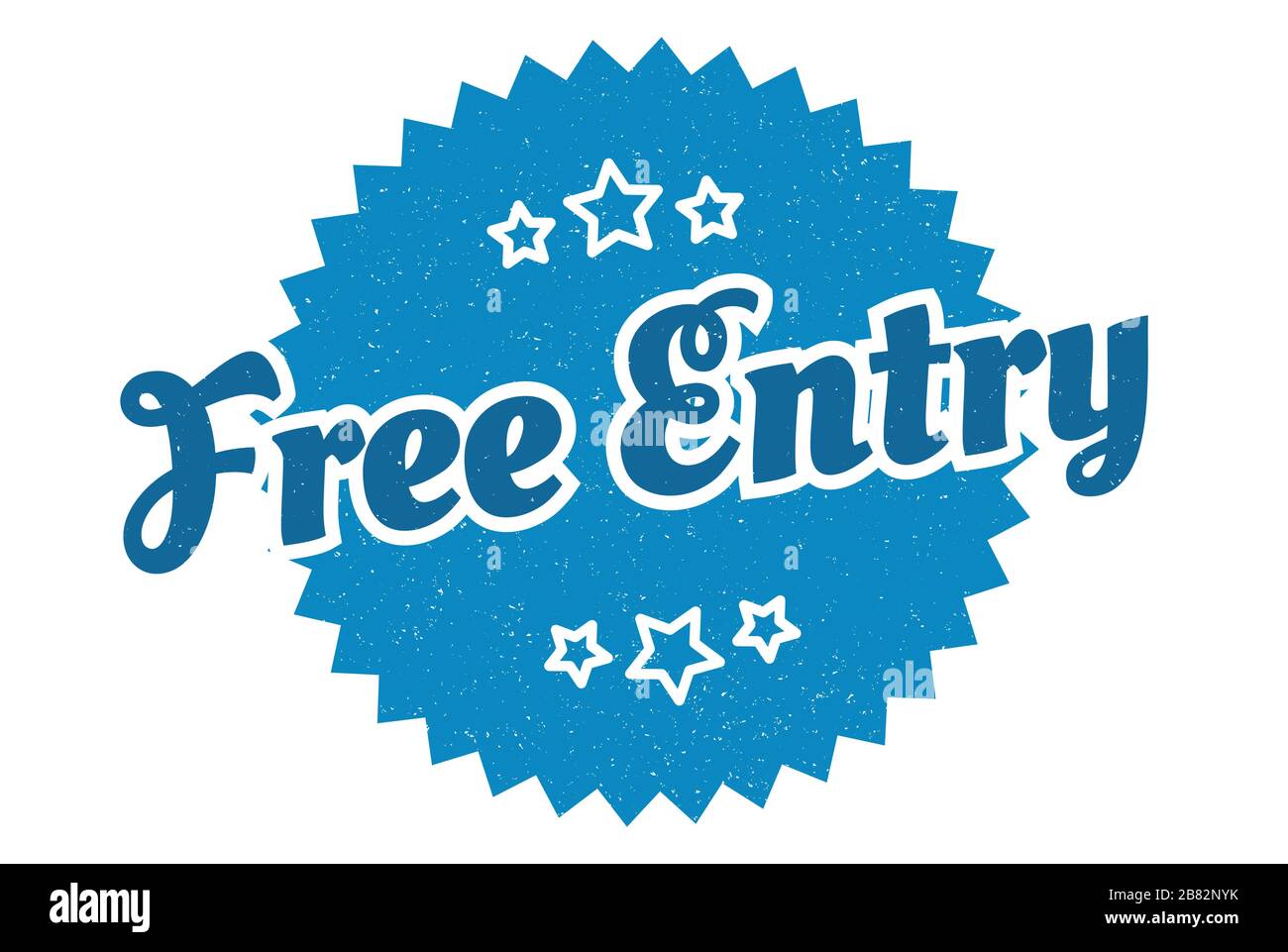 free entry sign. free entry round vintage retro label. free entry Stock ...