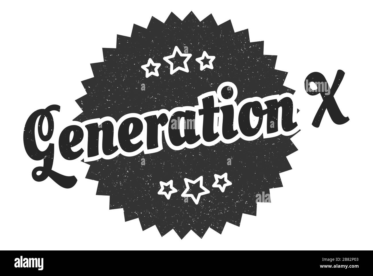 generation x sign. generation x round vintage retro label. generation x ...