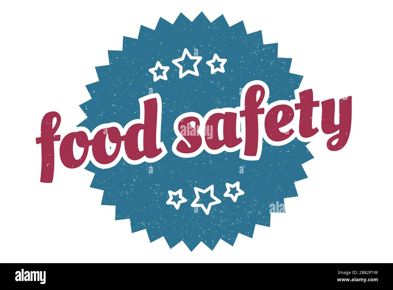 food safety sign. food safety round vintage retro label. food safety ...