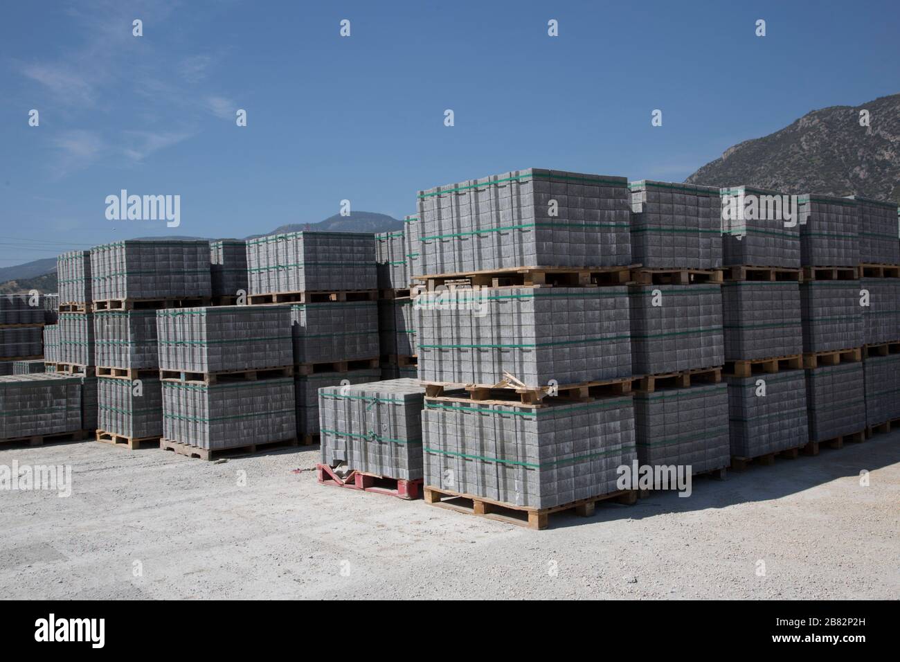A paving stone factory in Turkey Stock Photo - Alamy