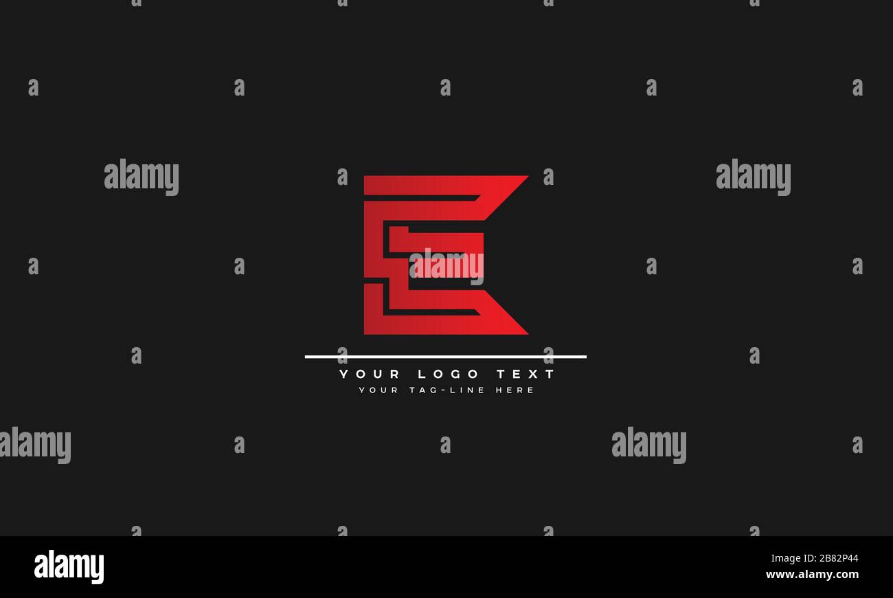 abstract alphabet Letter E, EE logo,icon and Monogram Stock Vector ...