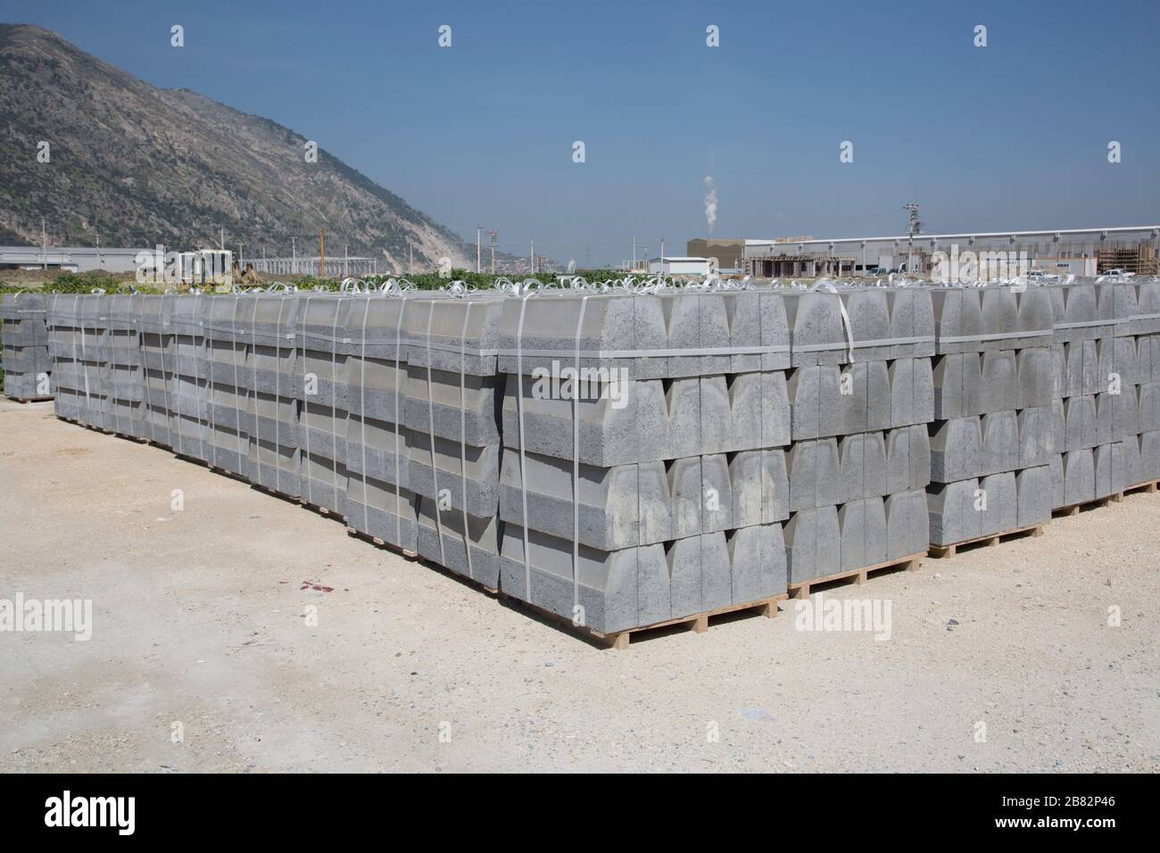 A paving stone factory in Turkey Stock Photo - Alamy