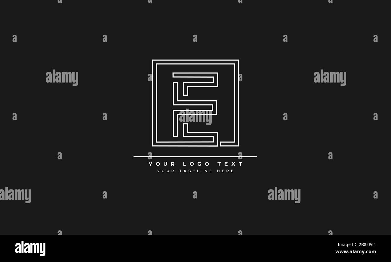 abstract alphabet Letter E, EE logo,icon and Monogram Stock Vector ...