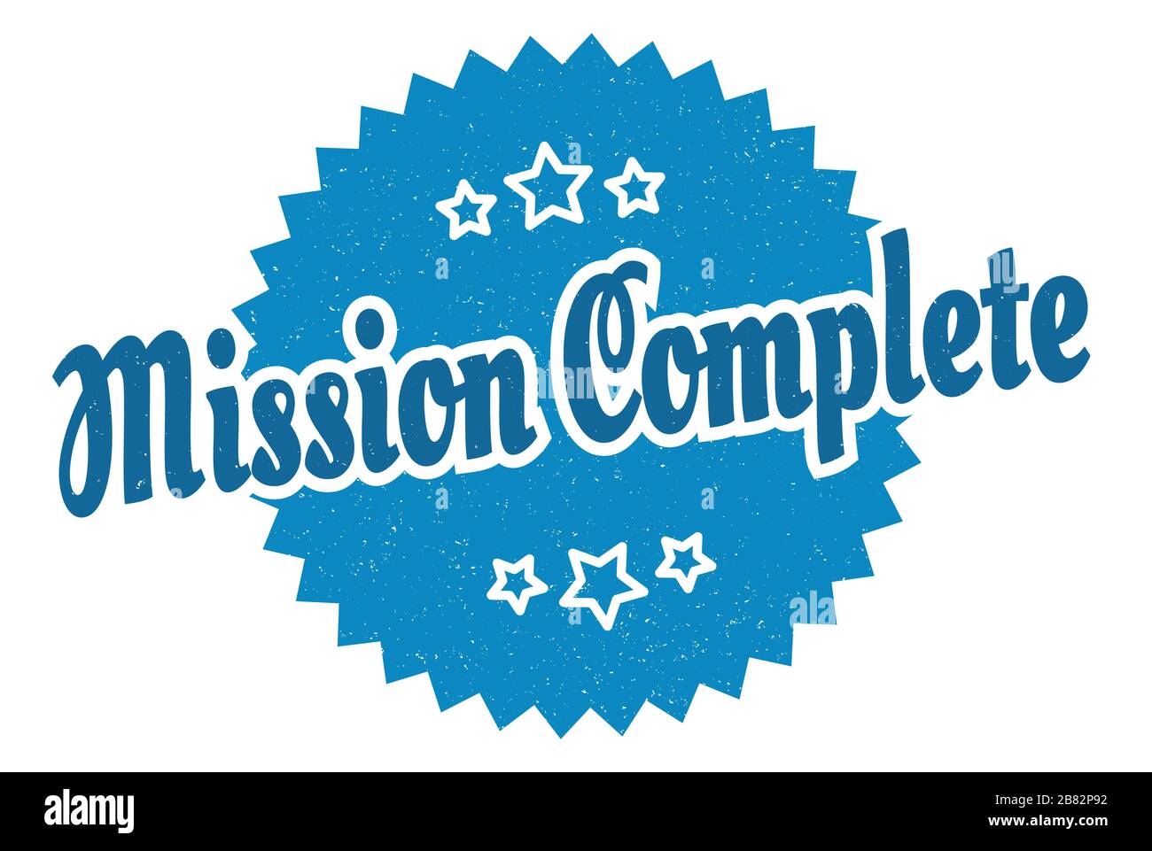 mission complete sign. mission complete round vintage retro label ...