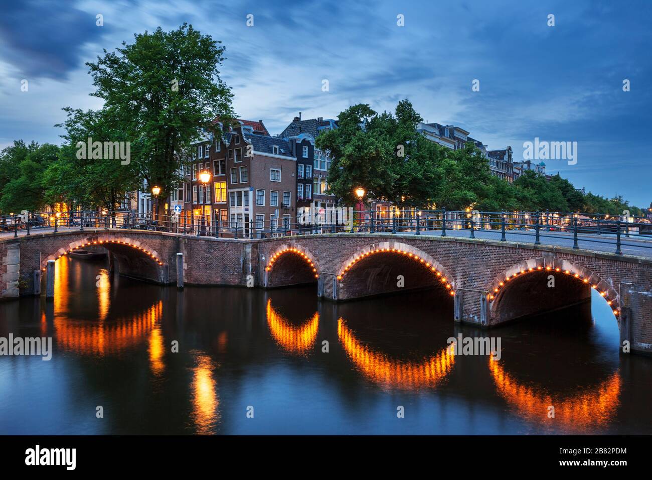 Typical view in Amsterdam, Holland Stock Photo - Alamy
