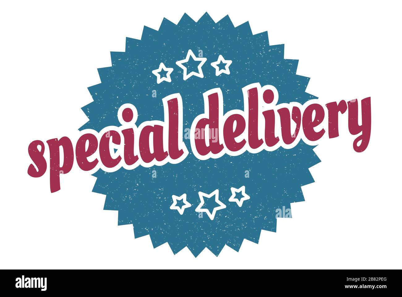 special delivery sign. special delivery round vintage retro label ...