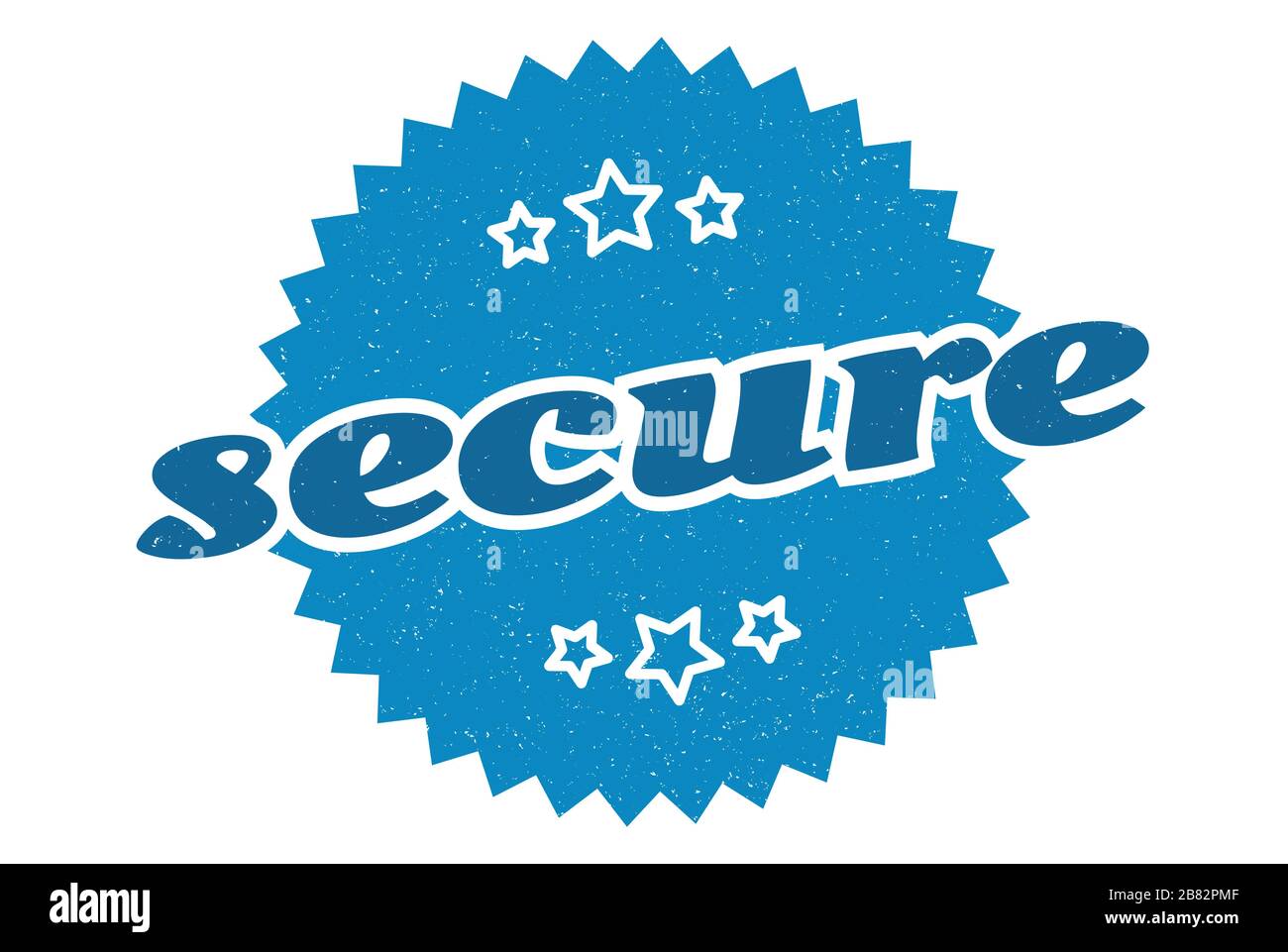 secure sign. secure round vintage retro label. secure Stock Vector ...