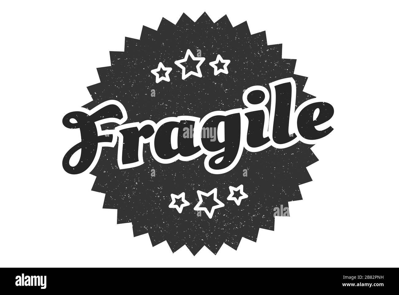 Fragile badge Black and White Stock Photos & Images - Alamy
