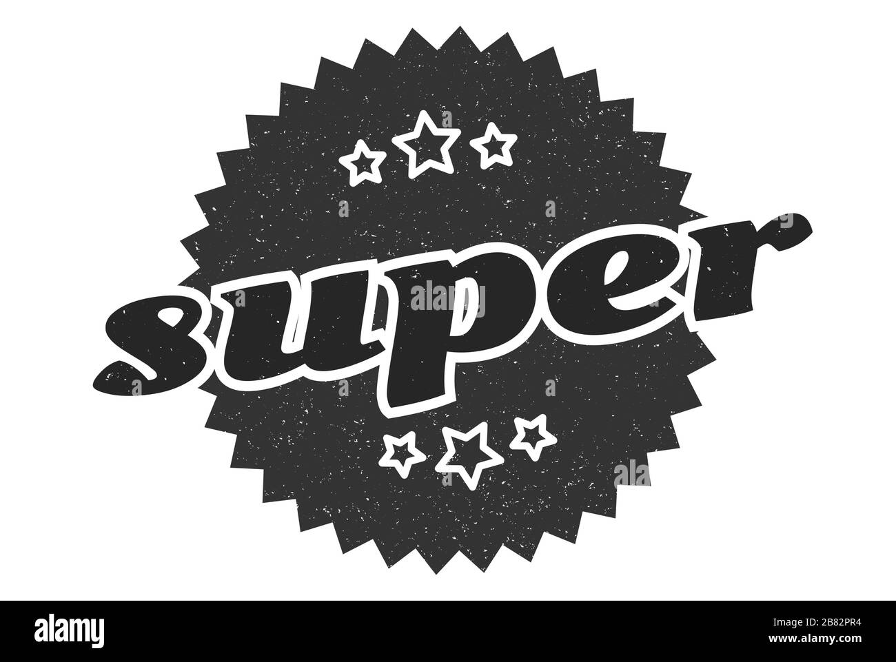 super sign. super round vintage retro label. super Stock Vector Image ...
