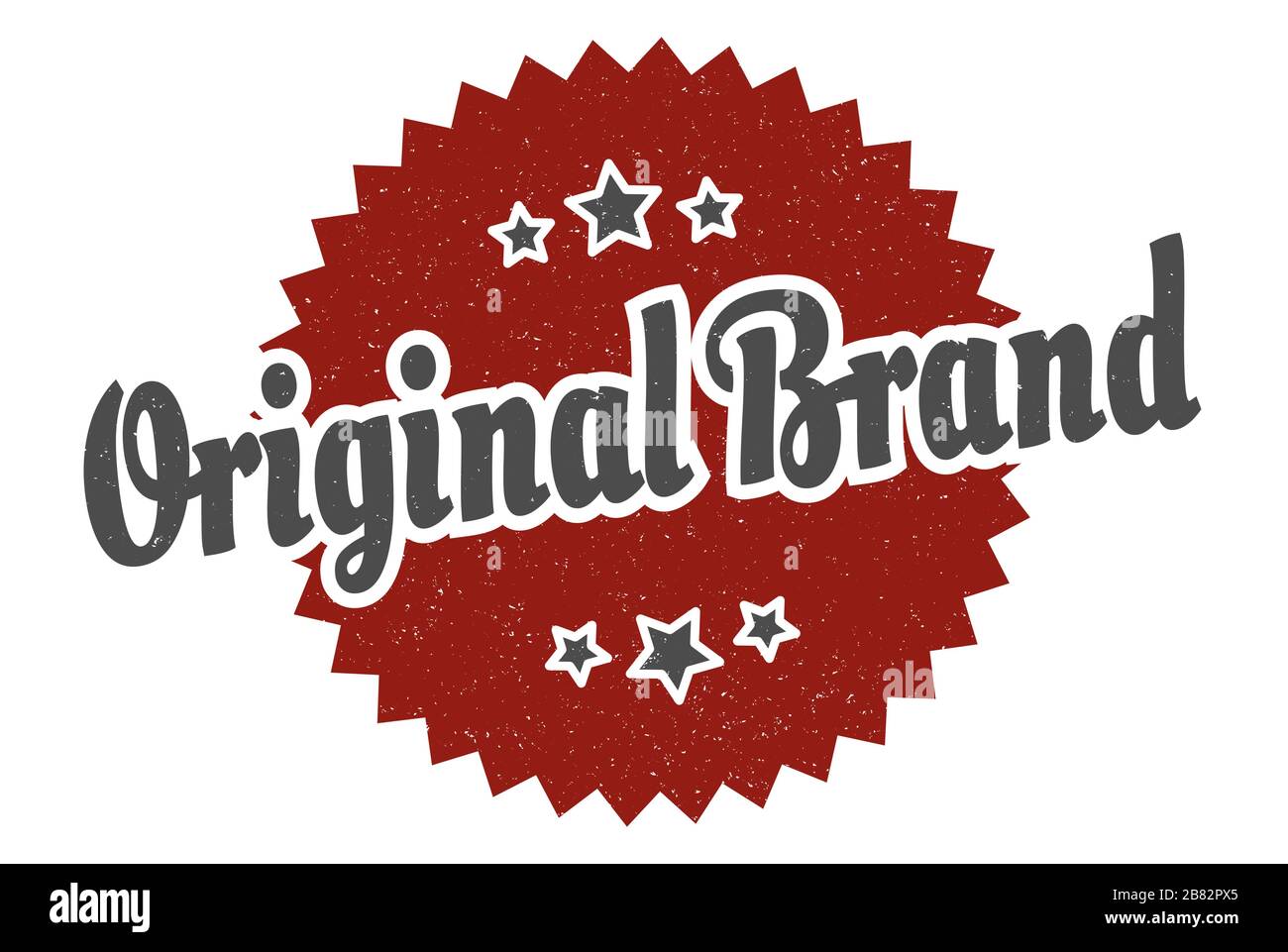original brand sign. original brand round vintage retro label. original ...