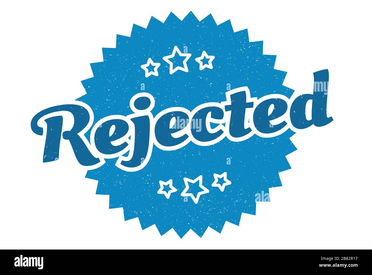 rejected sign. rejected round vintage retro label. rejected Stock ...