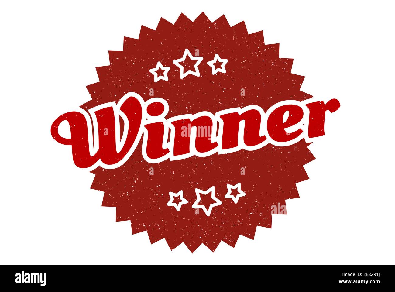 winner sign. winner round vintage retro label. winner Stock Vector ...