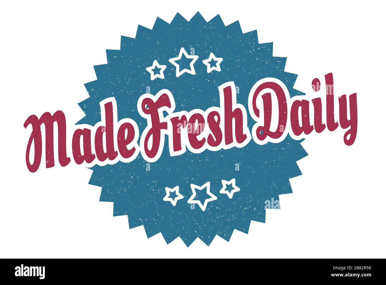 made fresh daily sign. made fresh daily round vintage retro label. made ...