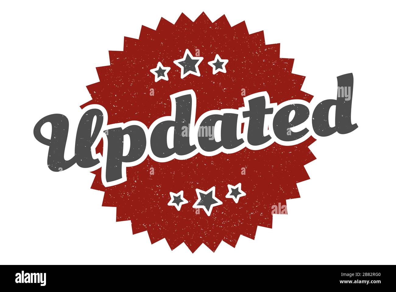 updated sign. updated round vintage retro label. updated Stock Vector ...
