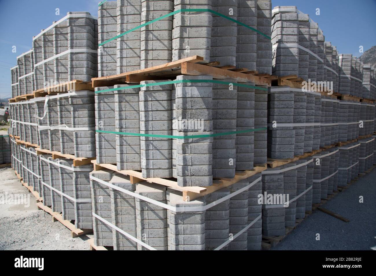 A paving stone factory in Turkey Stock Photo - Alamy