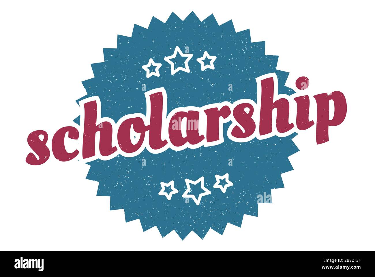 scholarship sign. scholarship round vintage retro label. scholarship ...