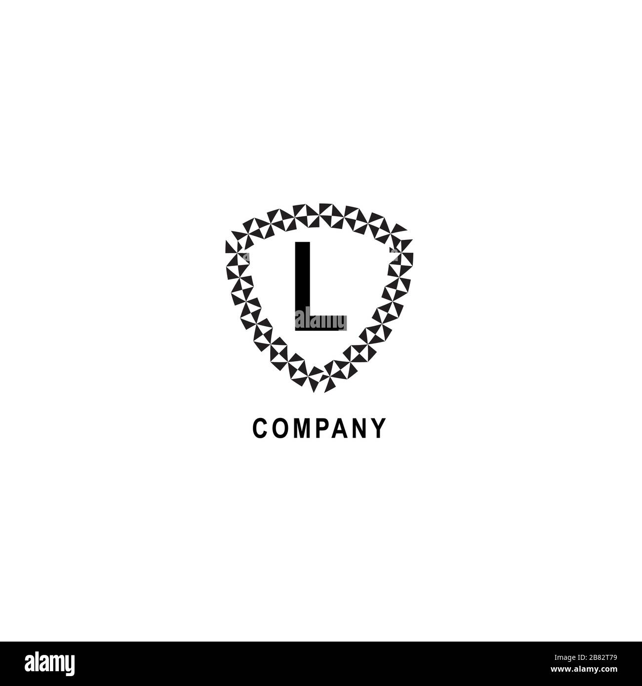 Letter L alphabetic logo deisgn template. Insurance company logo ...