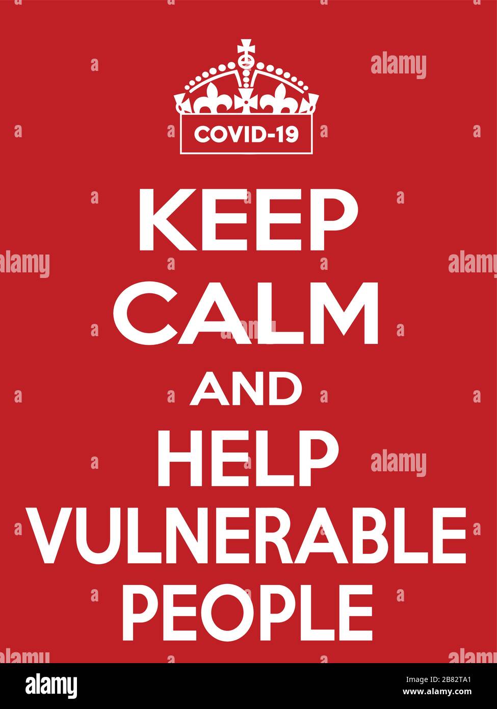 Vertical red and white motivational poster based on oldest British ...