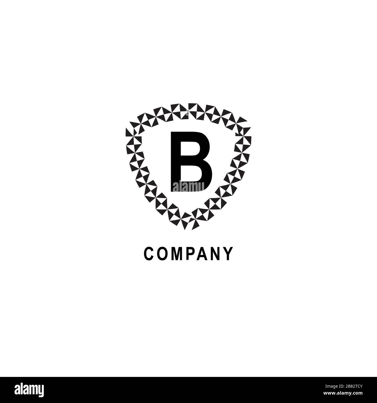 Letter B alphabetic logo deisgn template. Insurance company logo ...
