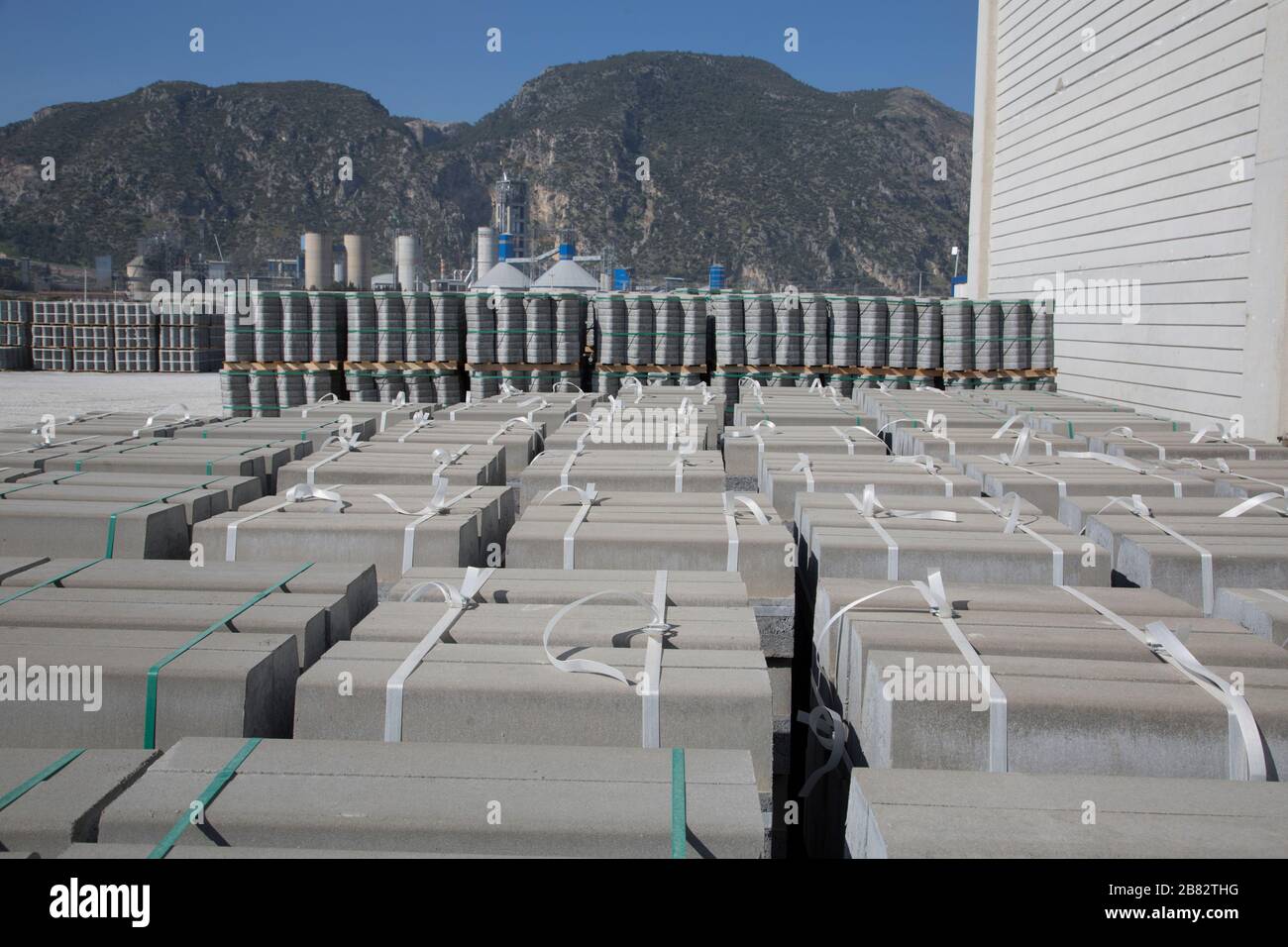 A paving stone factory in Turkey Stock Photo - Alamy