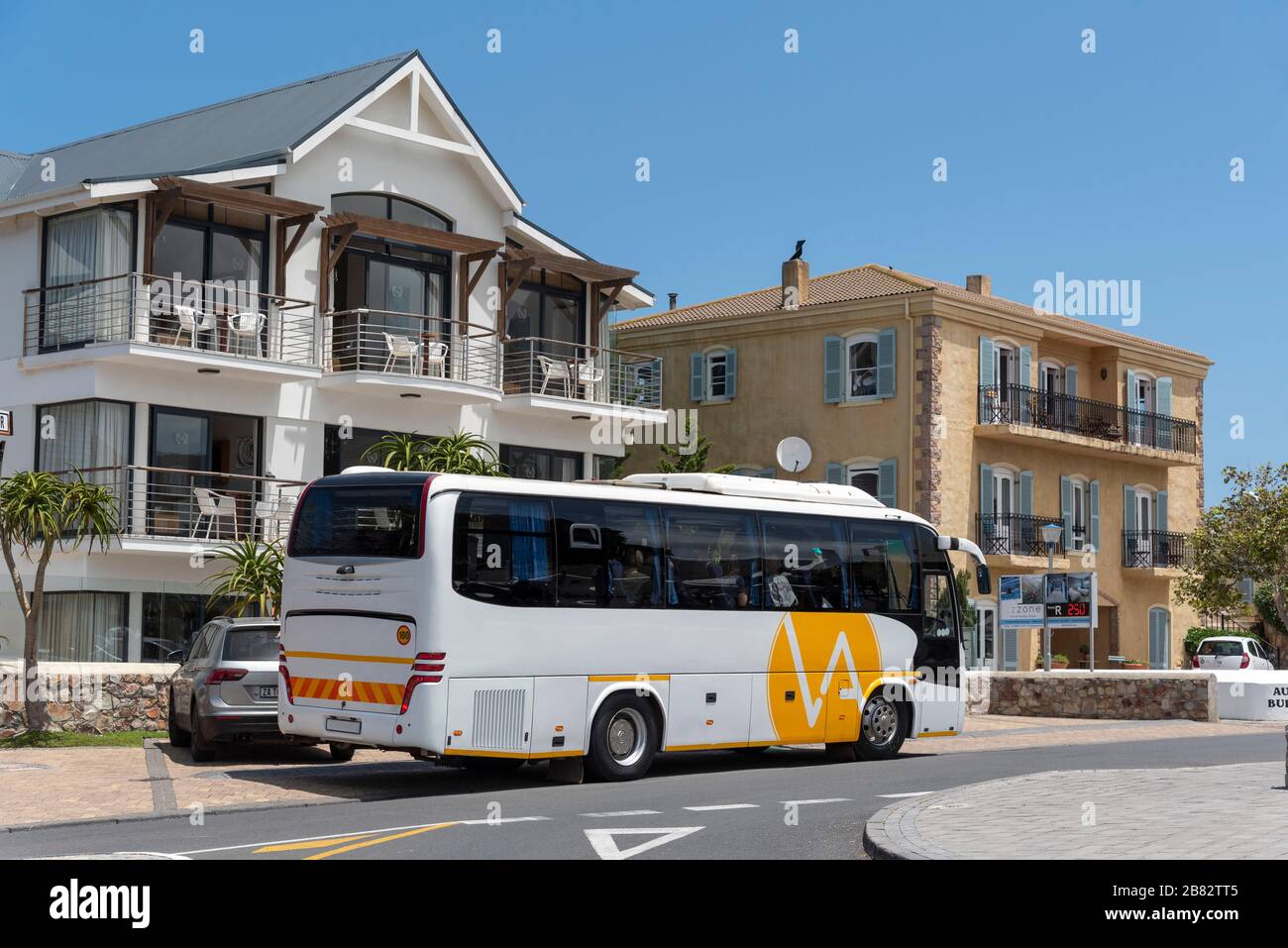 Hermanus, Western Cape, South Africa. Tour bus and holiday ...