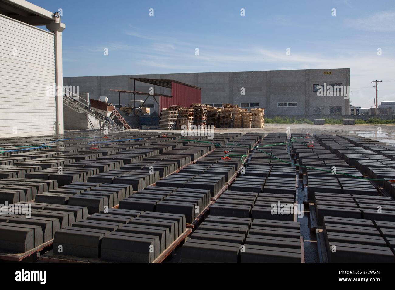 A paving stone factory in Turkey Stock Photo - Alamy