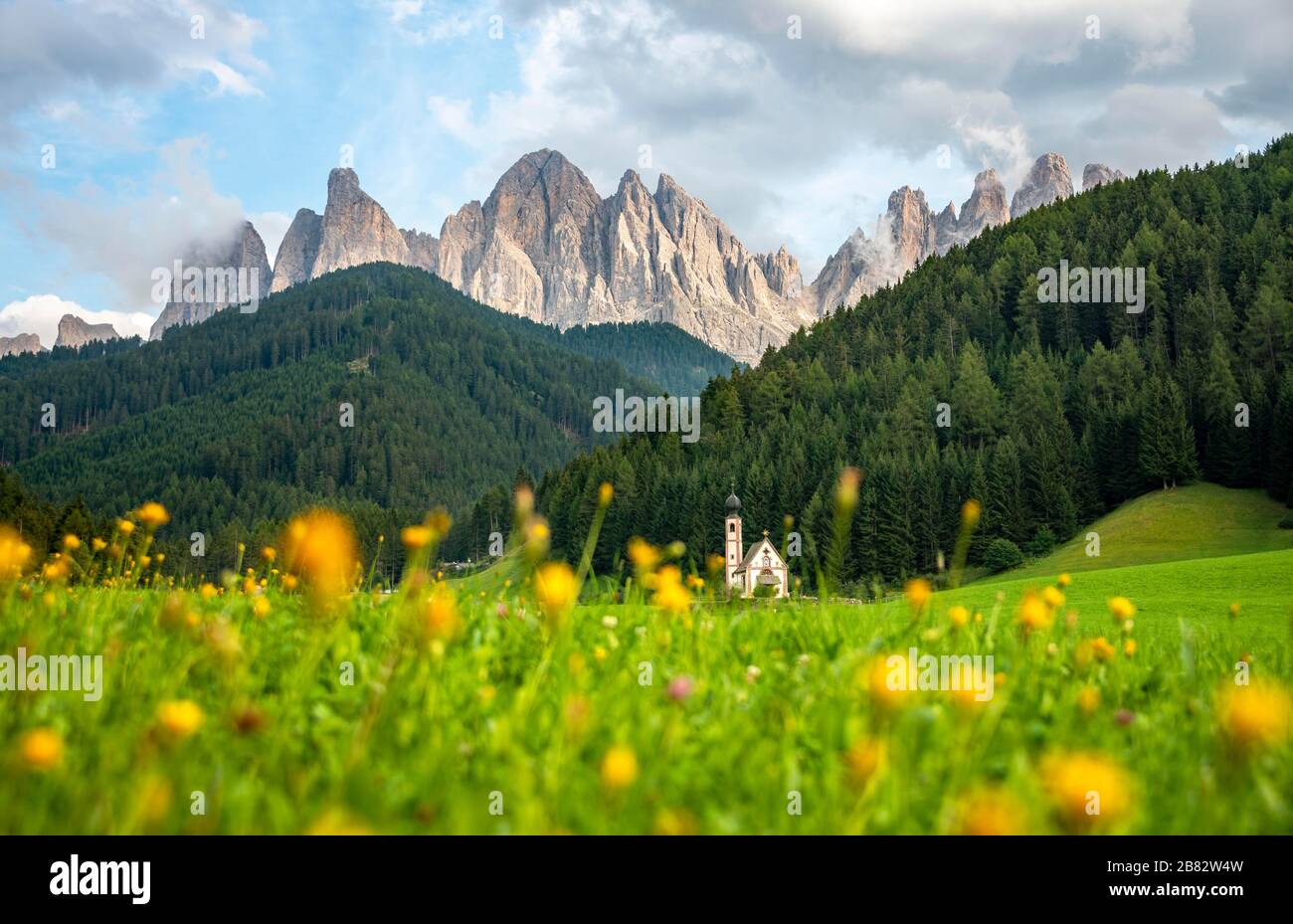 Villnoess valley in dolomites hi-res stock photography and images - Alamy