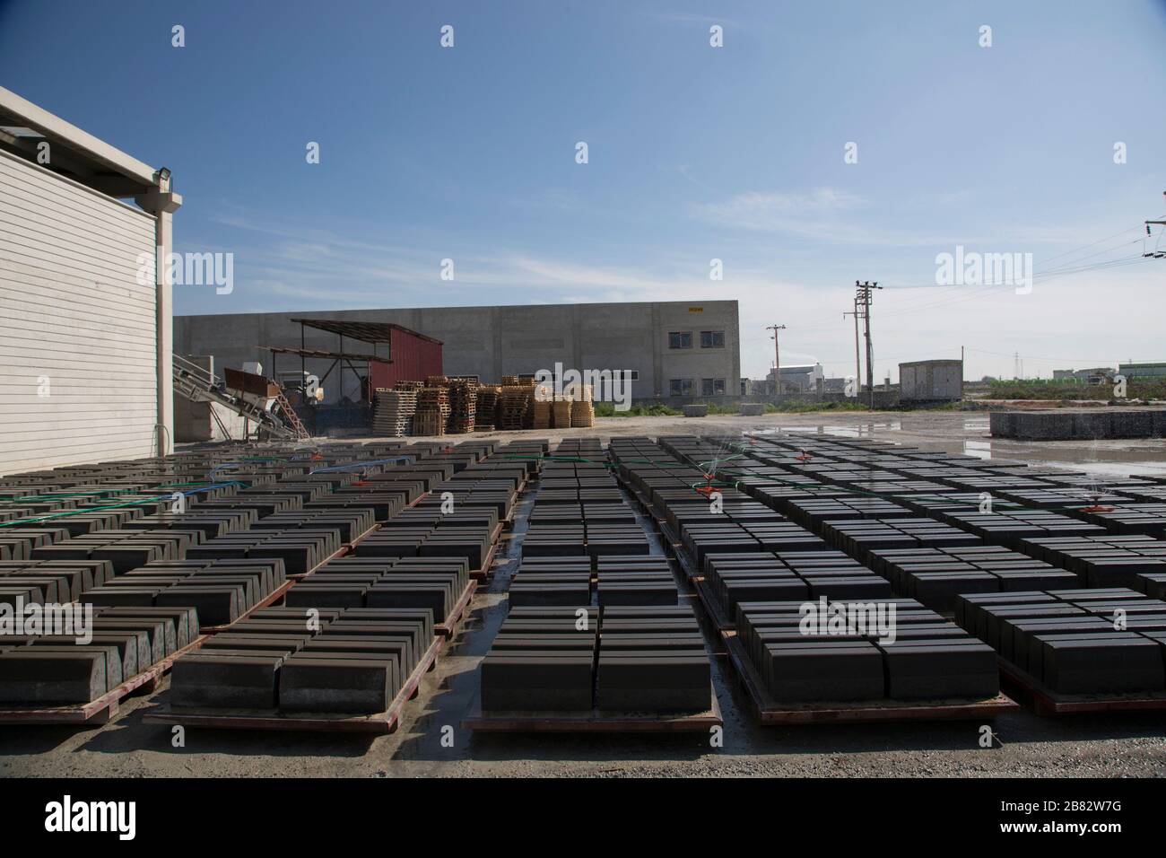 A paving stone factory in Turkey Stock Photo - Alamy