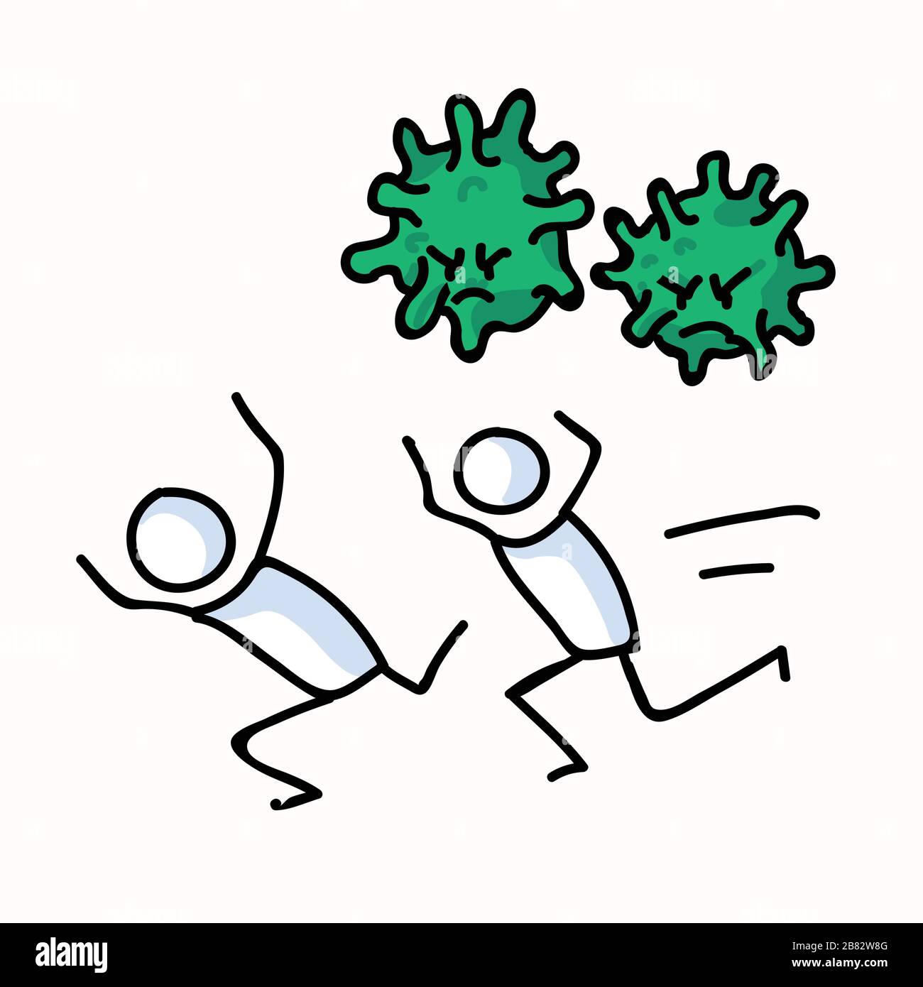 Corona virus covid 19 self isolate stickman infographic. News broadcast ...