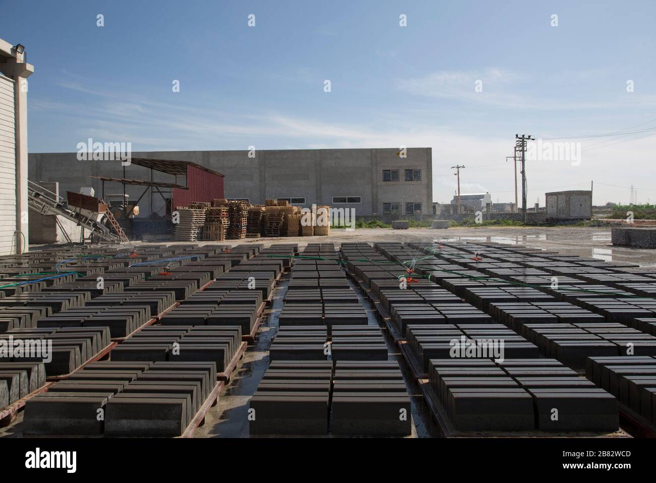 A paving stone factory in Turkey Stock Photo - Alamy