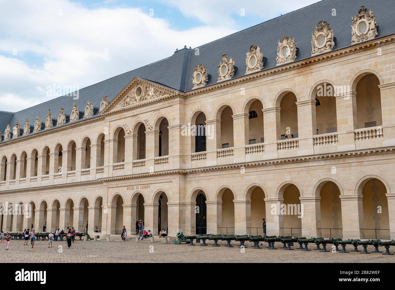 Army Museum, Musee de l'Armee, Courtyard, Hotel des Invalides, Paris ...
