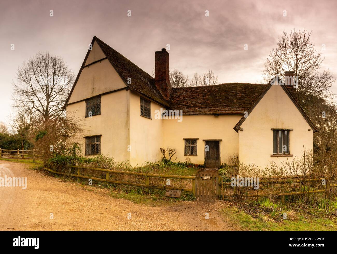 Willy Lots House Flatford Mill john constable haywain Stock Photo - Alamy